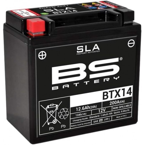 Bateria Bs Battery Btx14 Sla