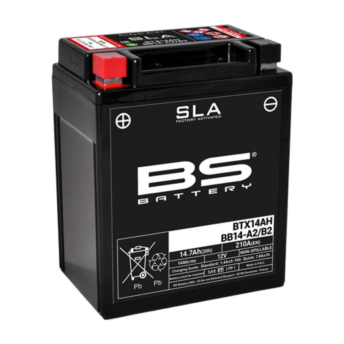 Bateria Bs Battery Btx14Ah Sla