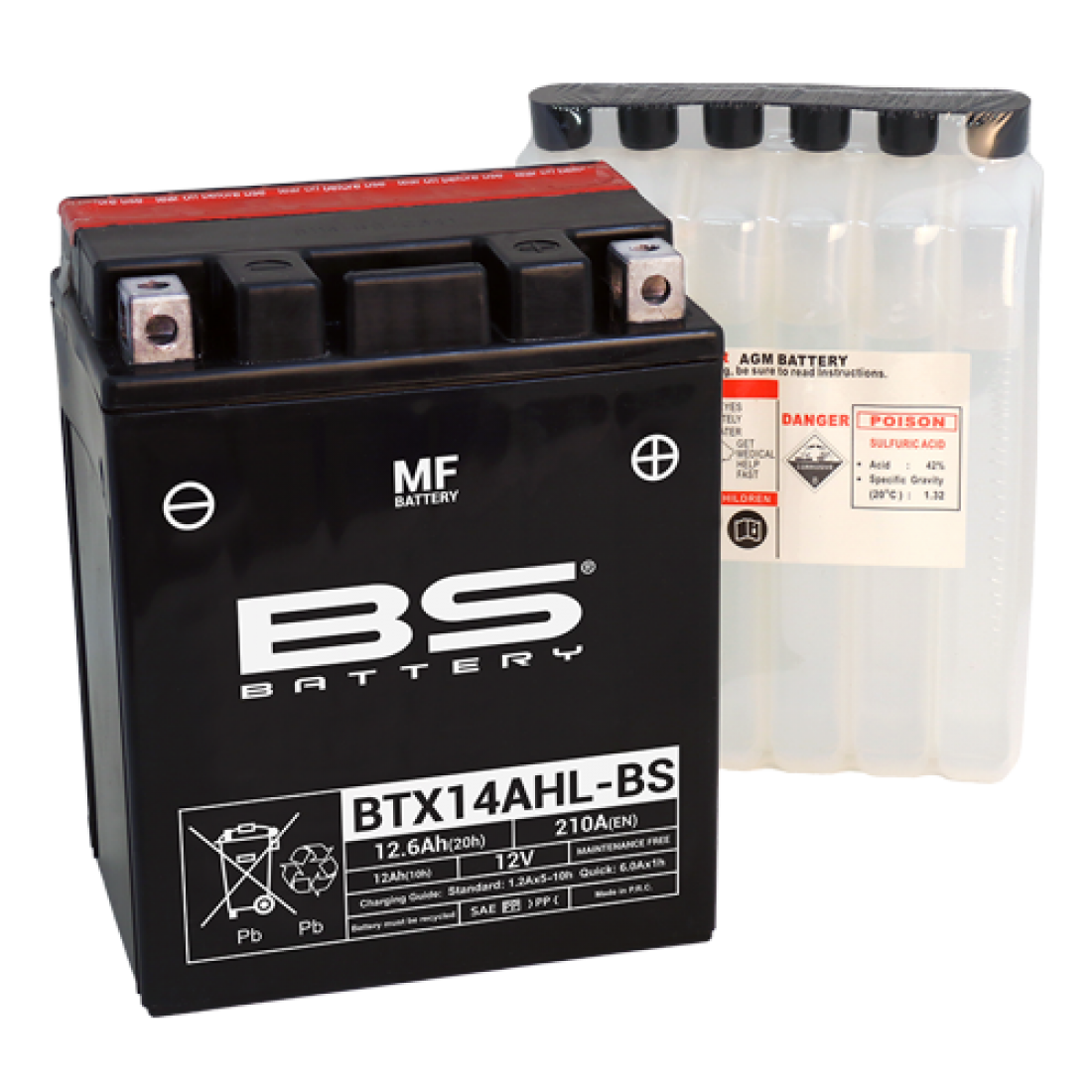 Bateria Bs Battery Btx14Ahl-Bs