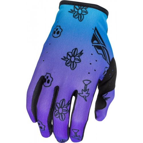 Luvas Fly Racing Lite Outline Special Edition Purple / Blue / Black