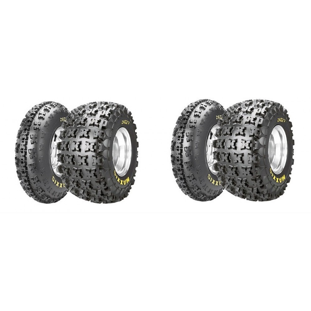 Kit Pneus Quad Todo Terreno Maxxis Razr2 21X7-10 / 20X11-9