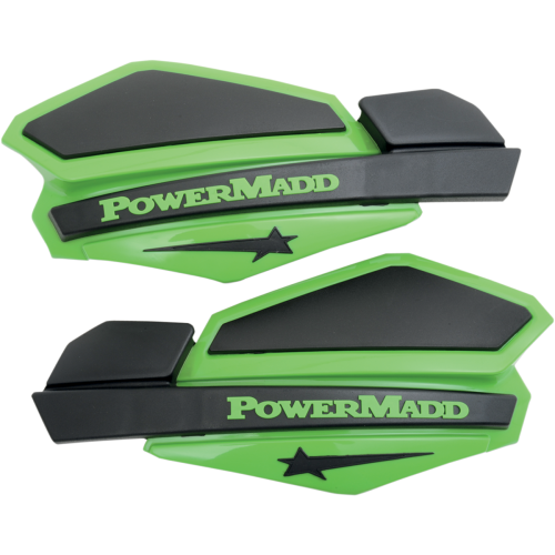 Proteçoes Maos Powermadd Star Series Green / Black