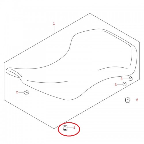 Sinobloco Banco Original 45141-07G00 Suzuki Ltz 400